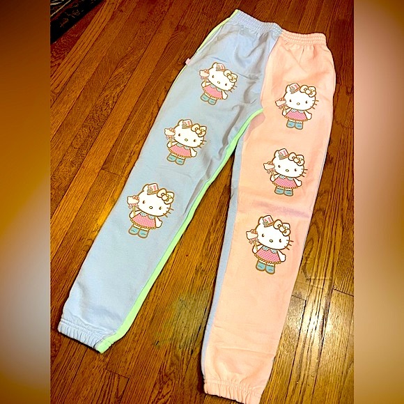 Hello Kitty | Pants & Jumpsuits | Hellokitty Sanrio Twotone Sweatpants ...